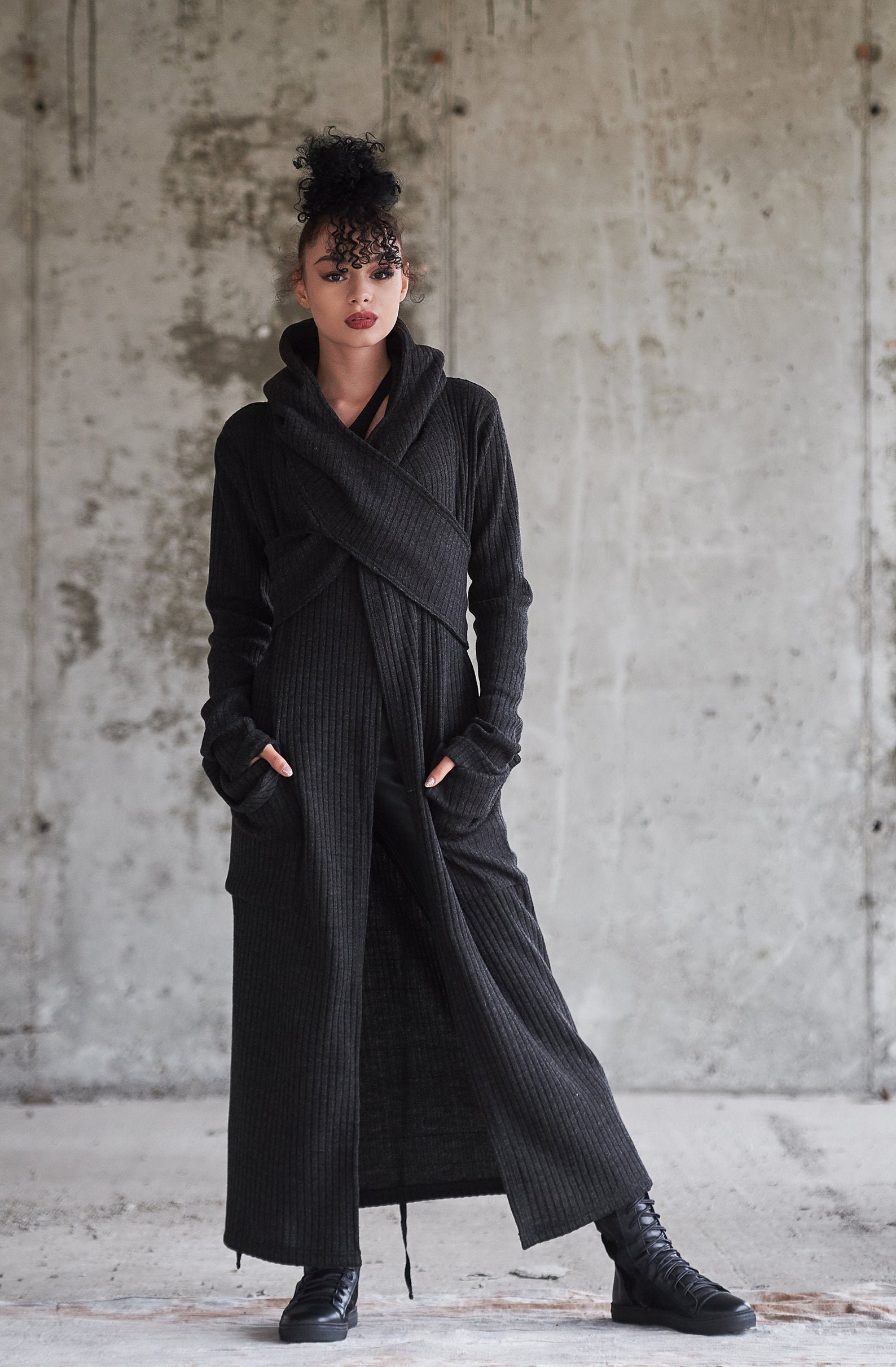 Long Coat Cardigan Coat Steampunk Coat Winter Coat Plus - Etsy