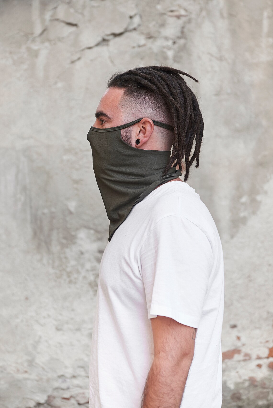 Green Balaclava Men Neck Gaiter for Men Scarf Face Mask | Etsy