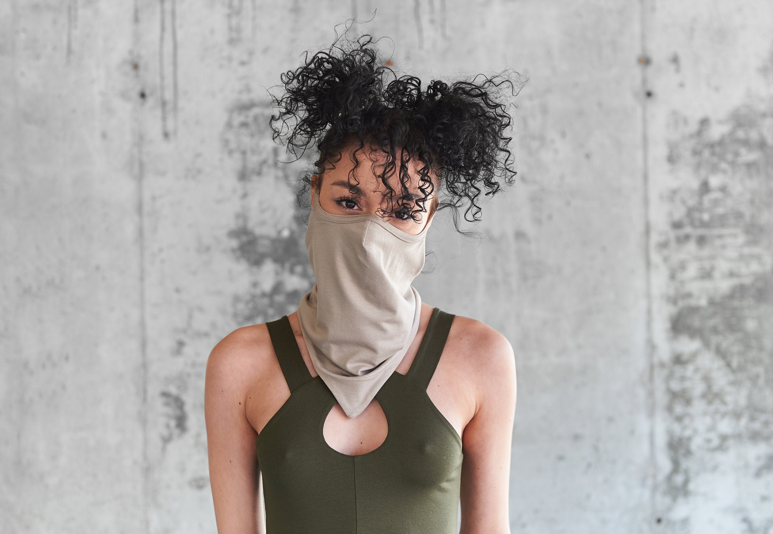 Face Mask Washable Neck Gaiter for Women Beige Face Mask - Etsy