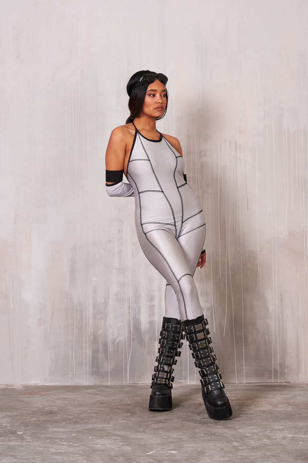 Alien Costume Women, Halloween Costume Woman, Alien Cyberpunk Costume ...