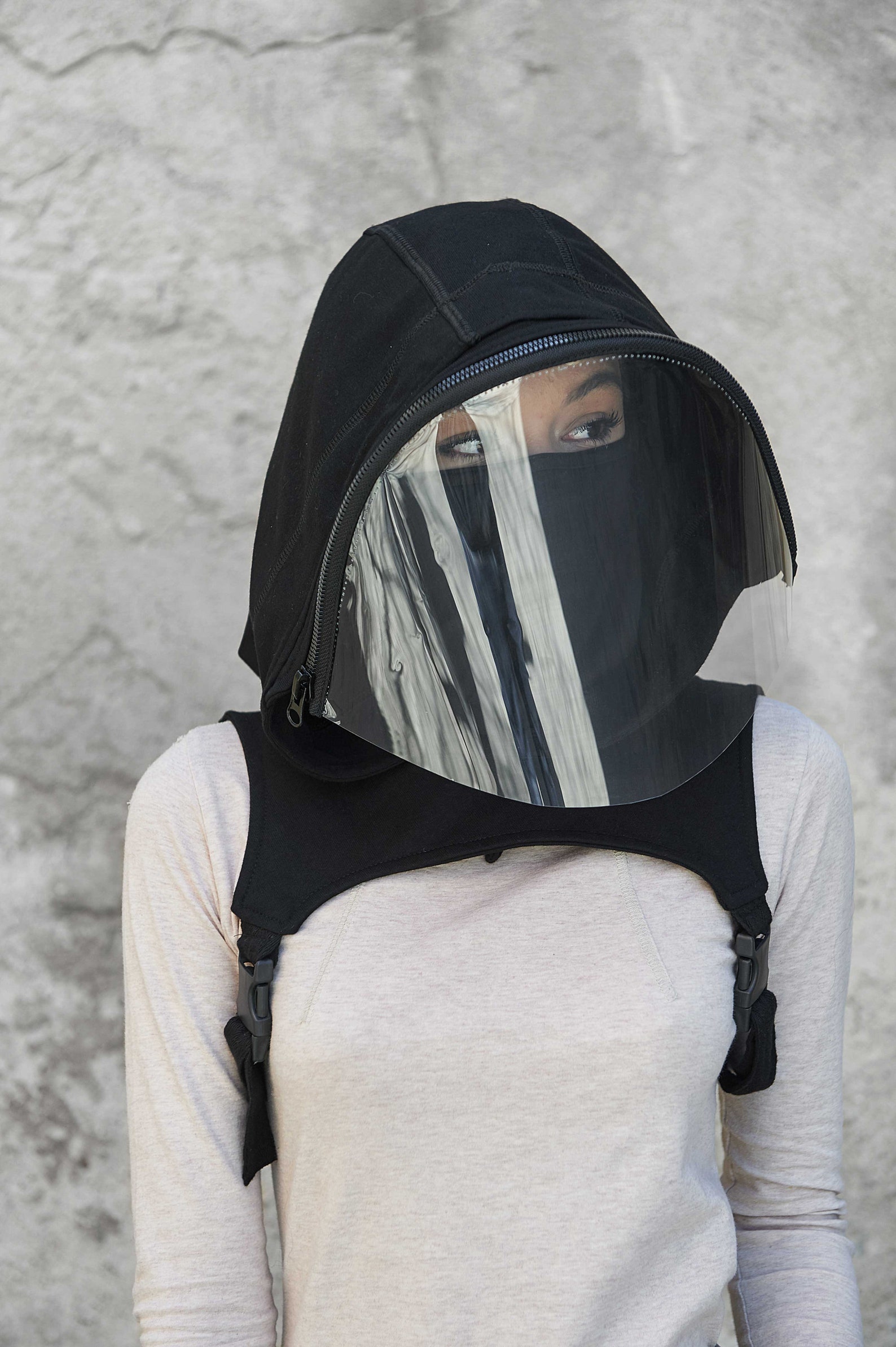 Hooded Face Shield Face Mask Adults Halloween Costume Women - Etsy