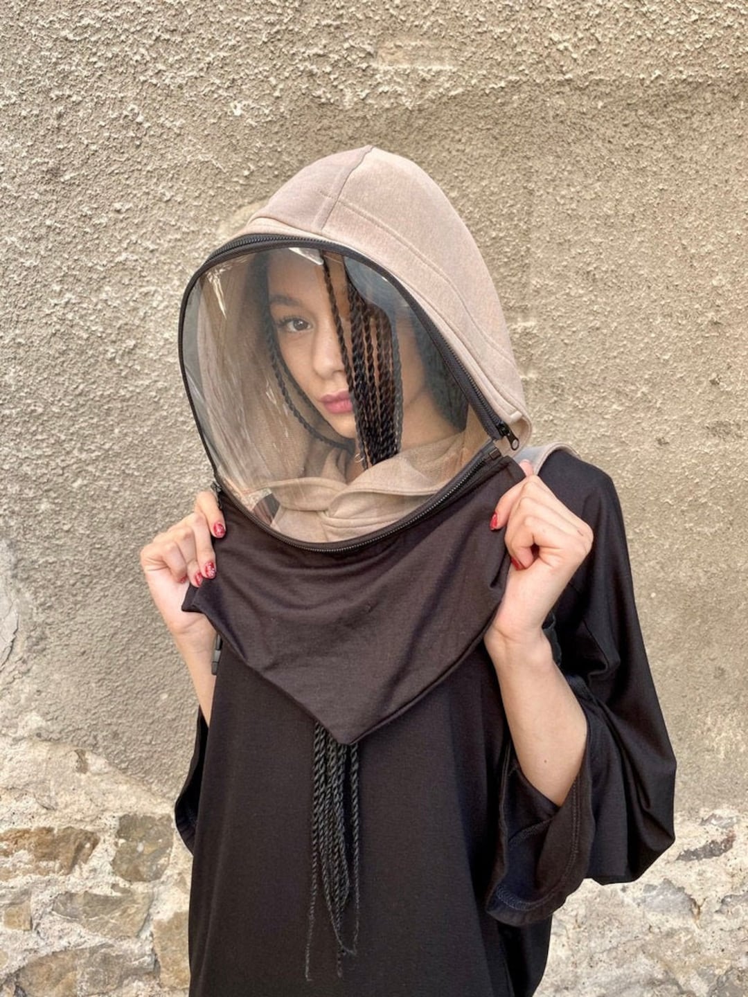 Face Shield Mask, Full Face Mask, Hooded Face Shield, Face Shield, Face ...