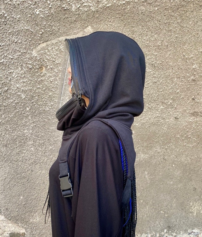 Face Shield Mask Full Face Mask Hooded Face Shield Face - Etsy