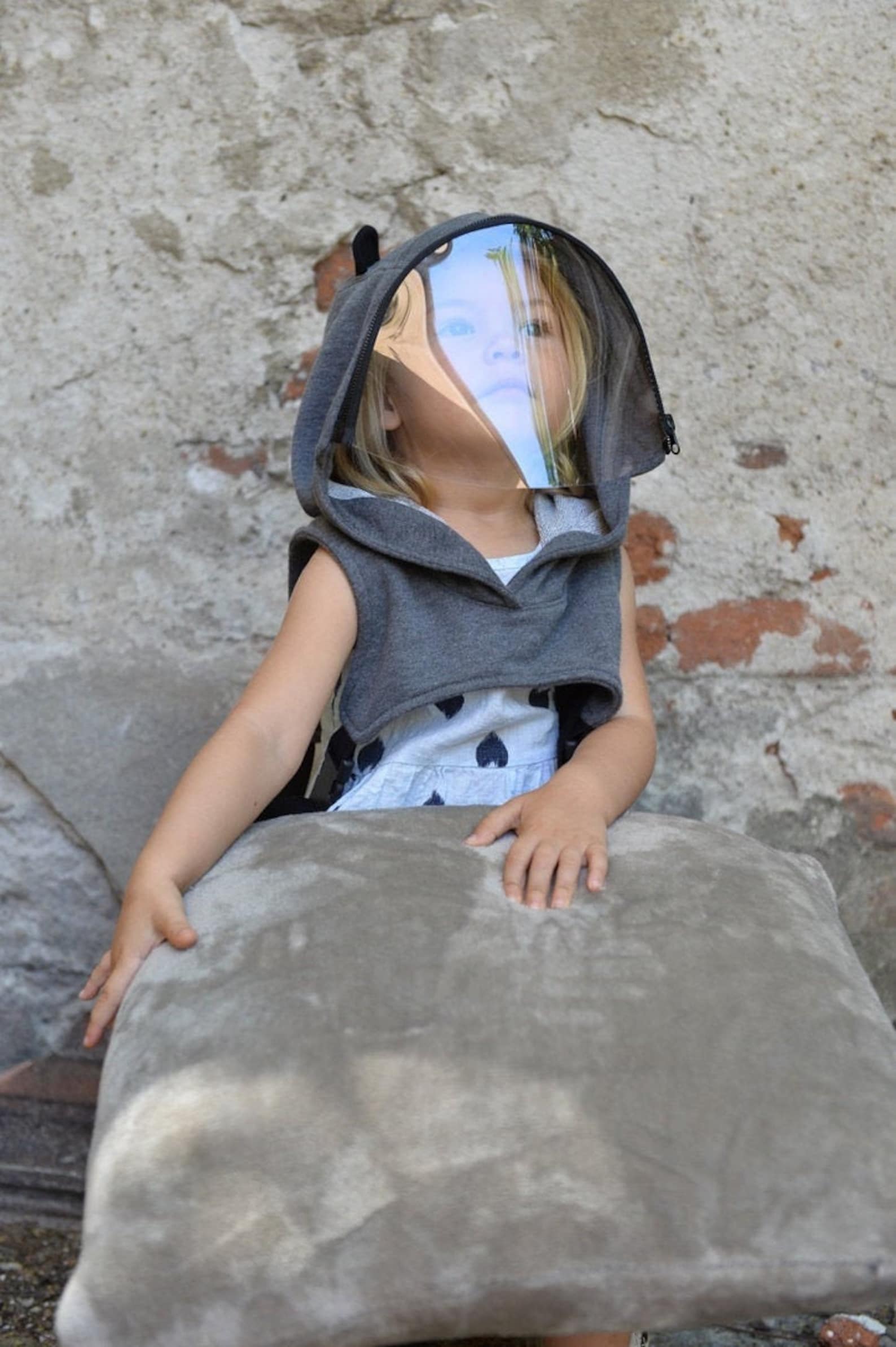 Face Shield Kids Hat Child Shield Hat Hood With Face Shield | Etsy