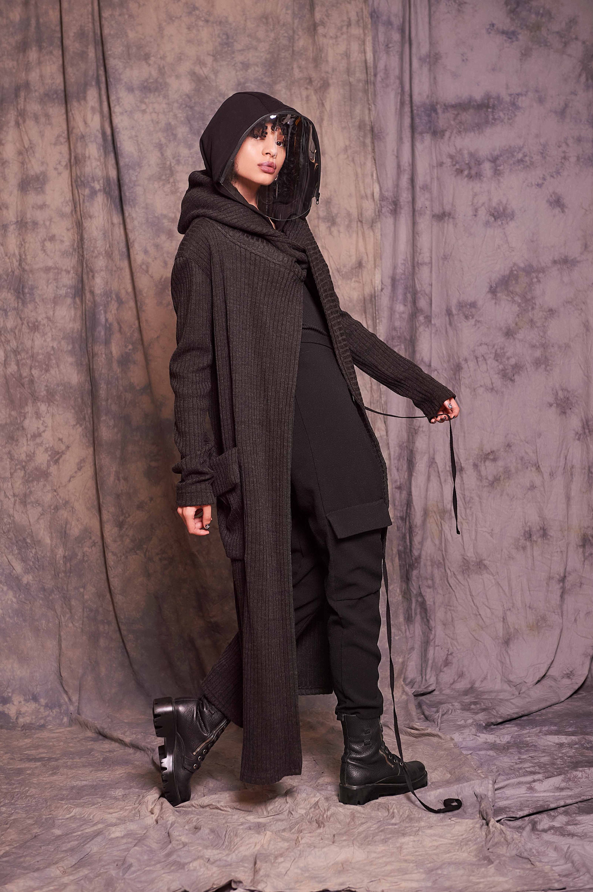 Gothic Coat Long Cardigan Cardigan Coat Steampunk Coat | Etsy
