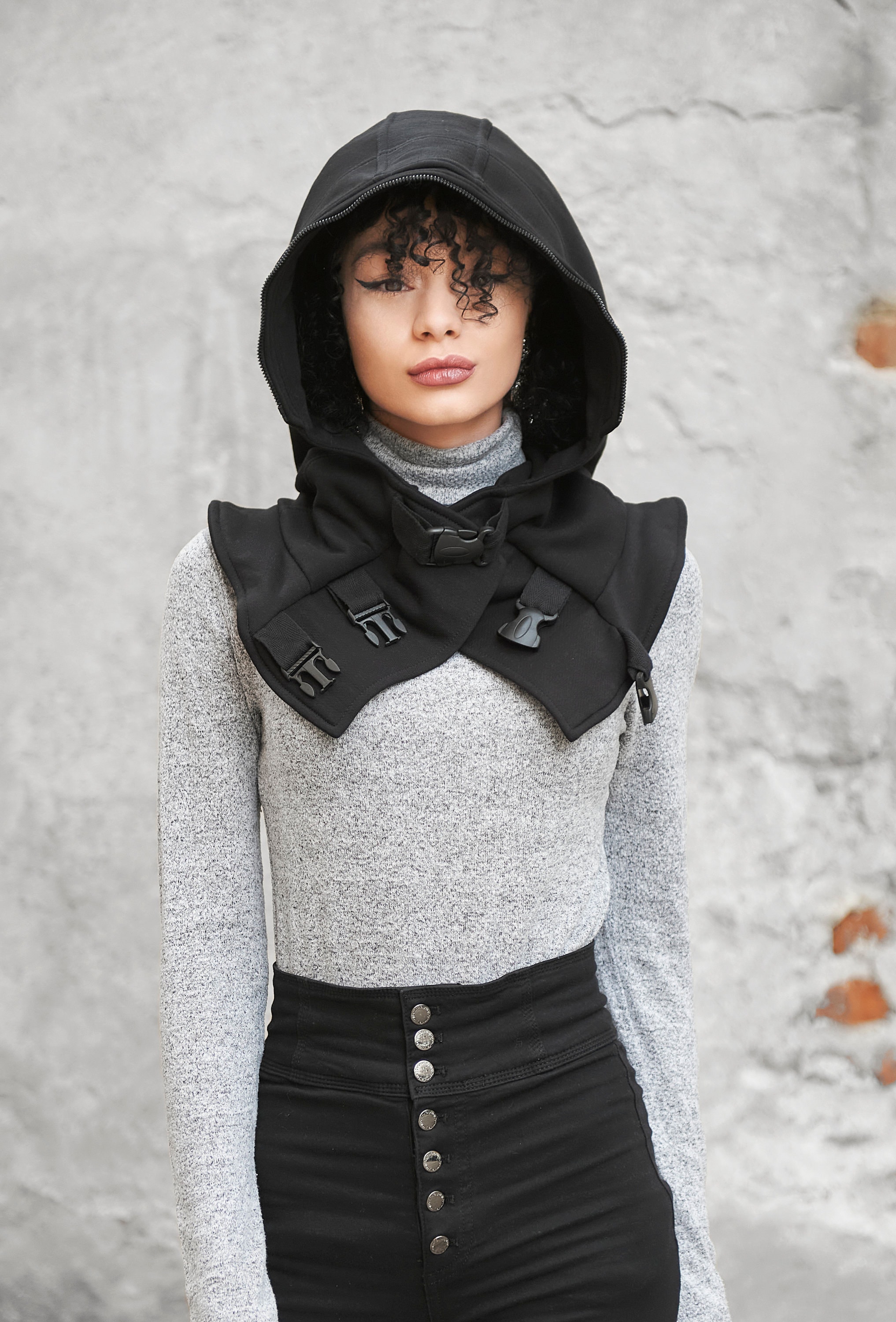 Fully Closed Face Shield Cowl Hood Scarf Hooded Face Shield - Etsy Canada