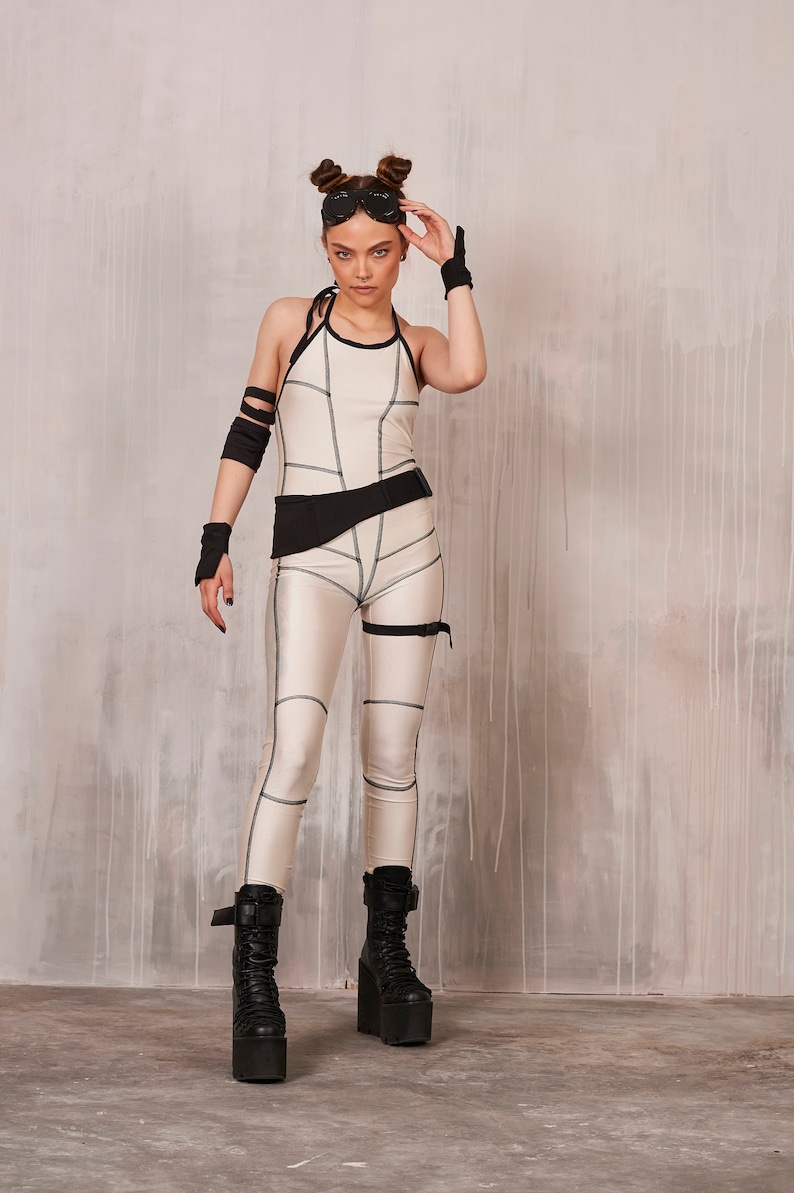 Cyberpunk Clothing Festival Clothing Women Rave Catsuit - Etsy