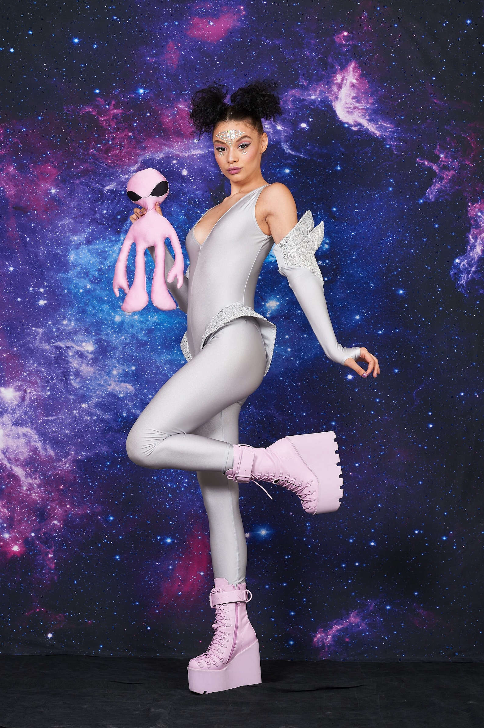 Alien Costume for Woman Sequin Halloween Costume Woman Sexy | Etsy