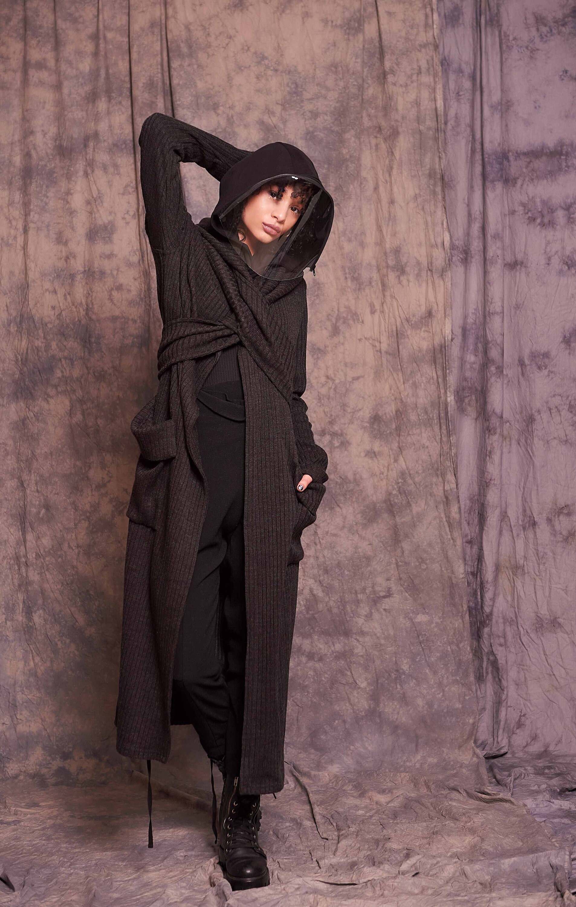 Gothic Coat Long Cardigan Cardigan Coat Steampunk Coat | Etsy