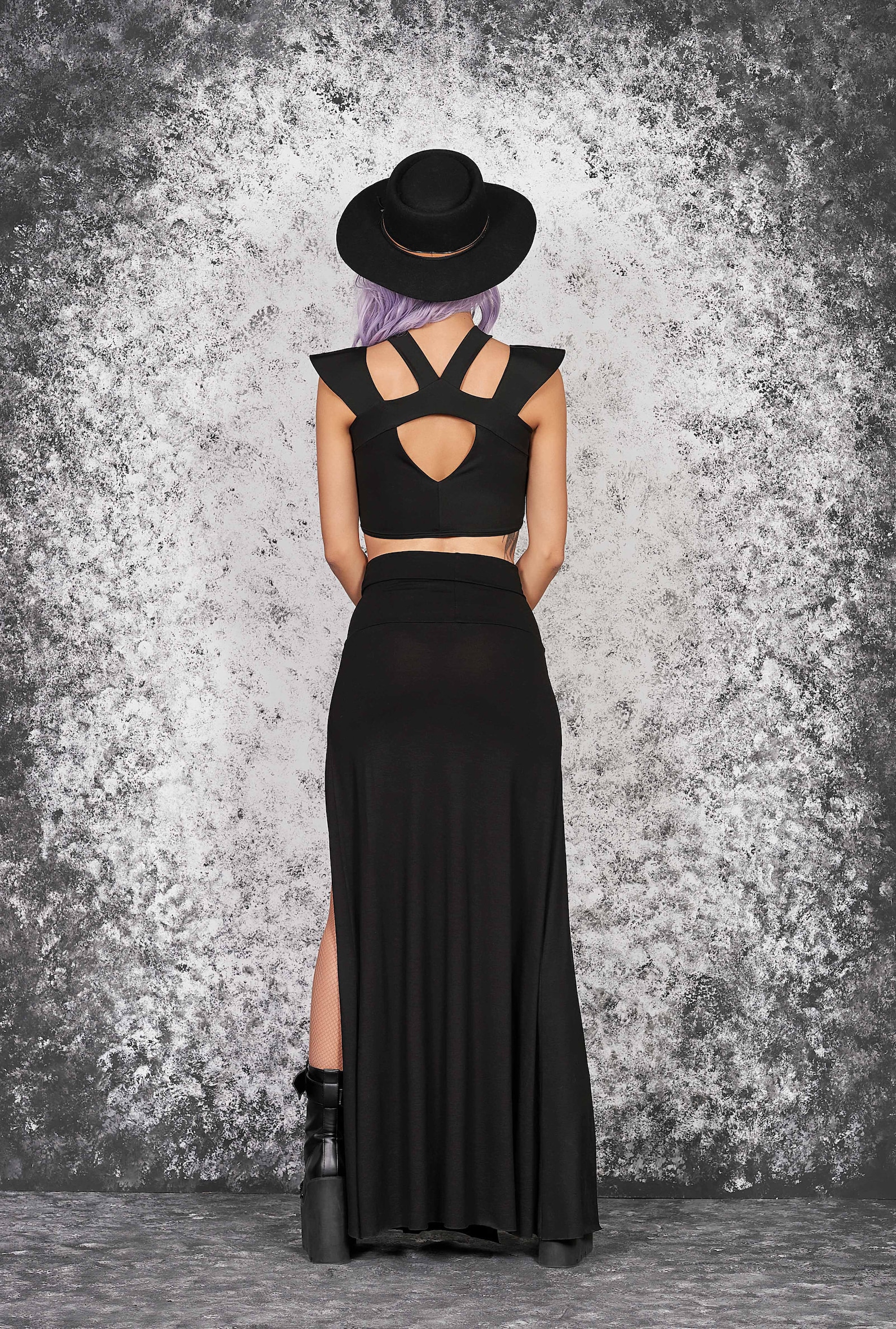 Gothic Top Women Goth Crop Top Goth Clothing Geometric Top | Etsy