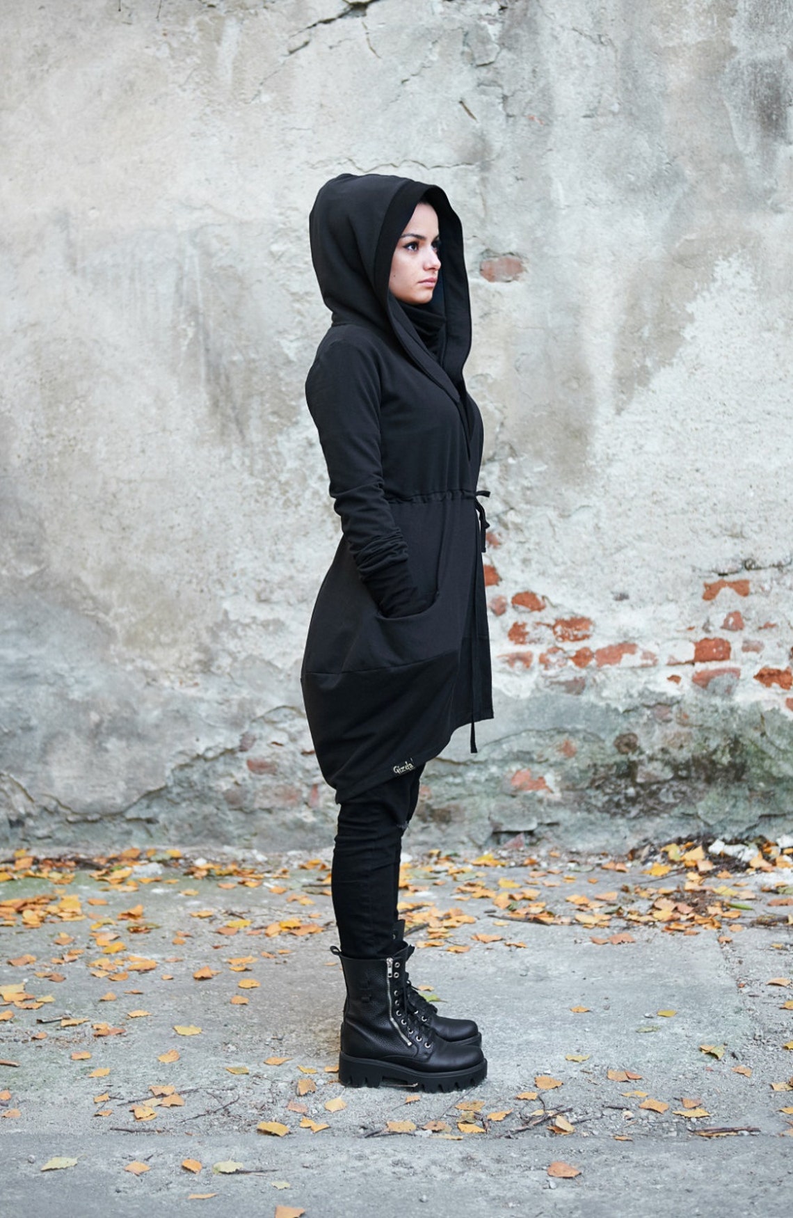 Hooded Kimono Cardigan, Gothic Steampunk Jacket, Plus Size - Etsy