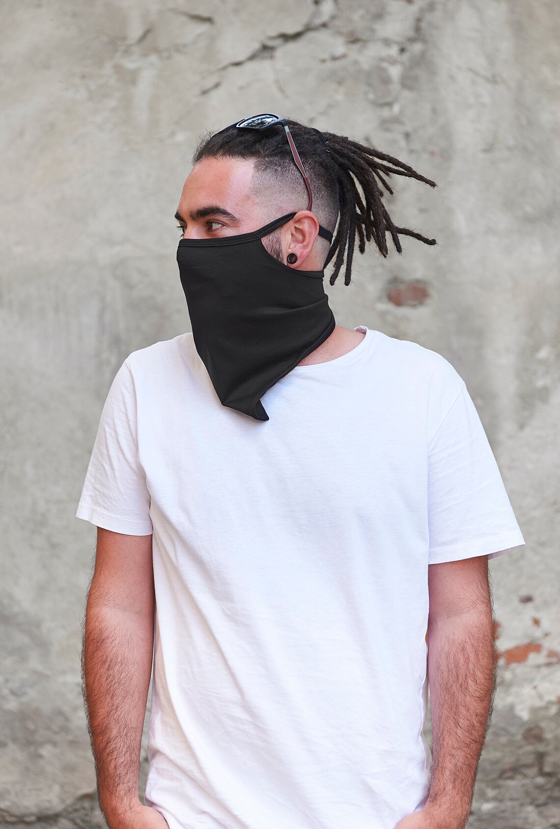 Neck Gaiter for Men Scarf Face Mask Black Balaclava Men - Etsy
