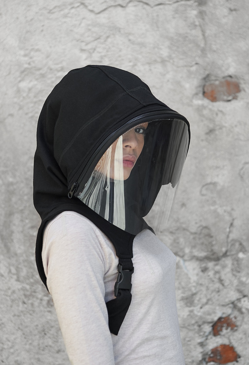 Face Shield Reusable Halloween Costume Women Hooded Face - Etsy