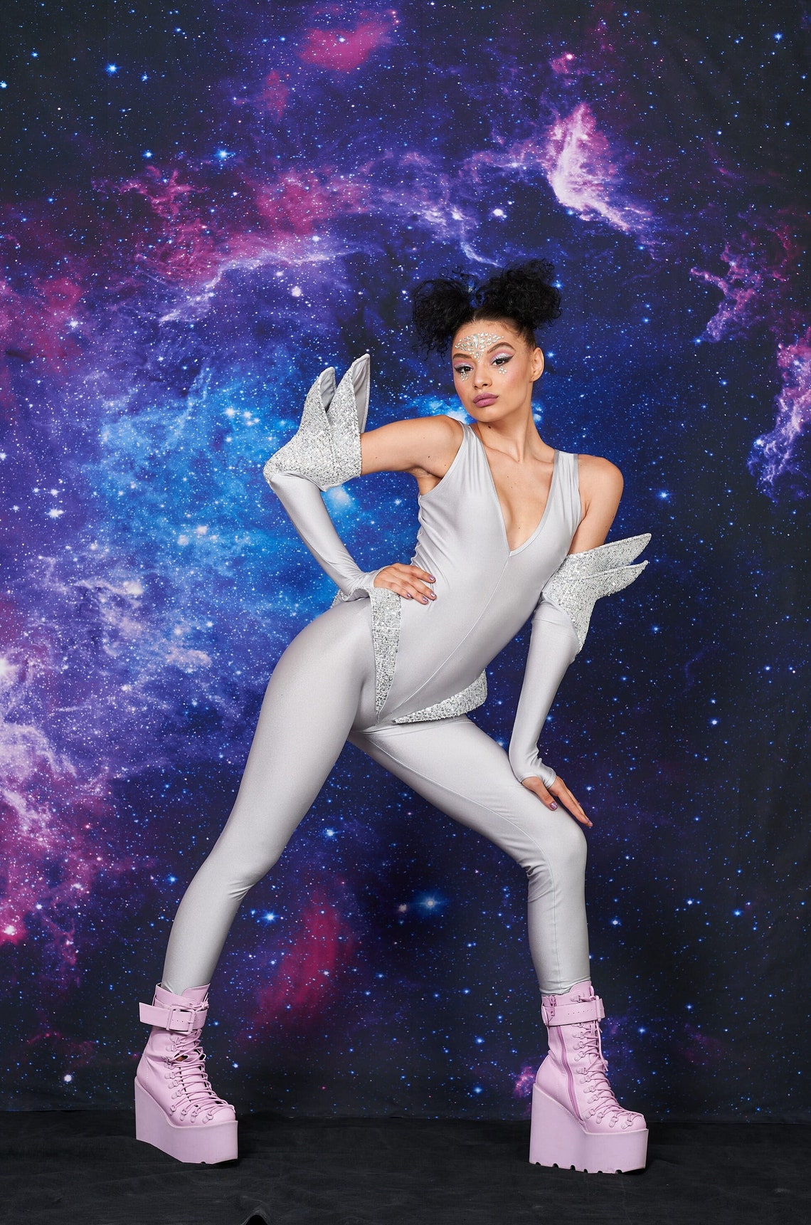 Alien Costume for Woman Sequin Halloween Costume Woman Sexy | Etsy