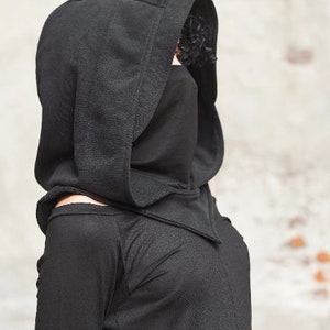 Cotton Hooded Scarf, Ninja Mask, Rave Hood - Etsy