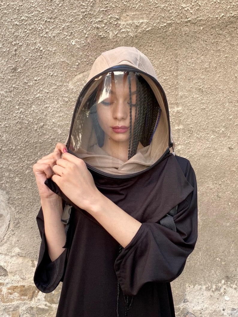 Face Shield Mask Full Face Mask Hooded Face Shield Face | Etsy