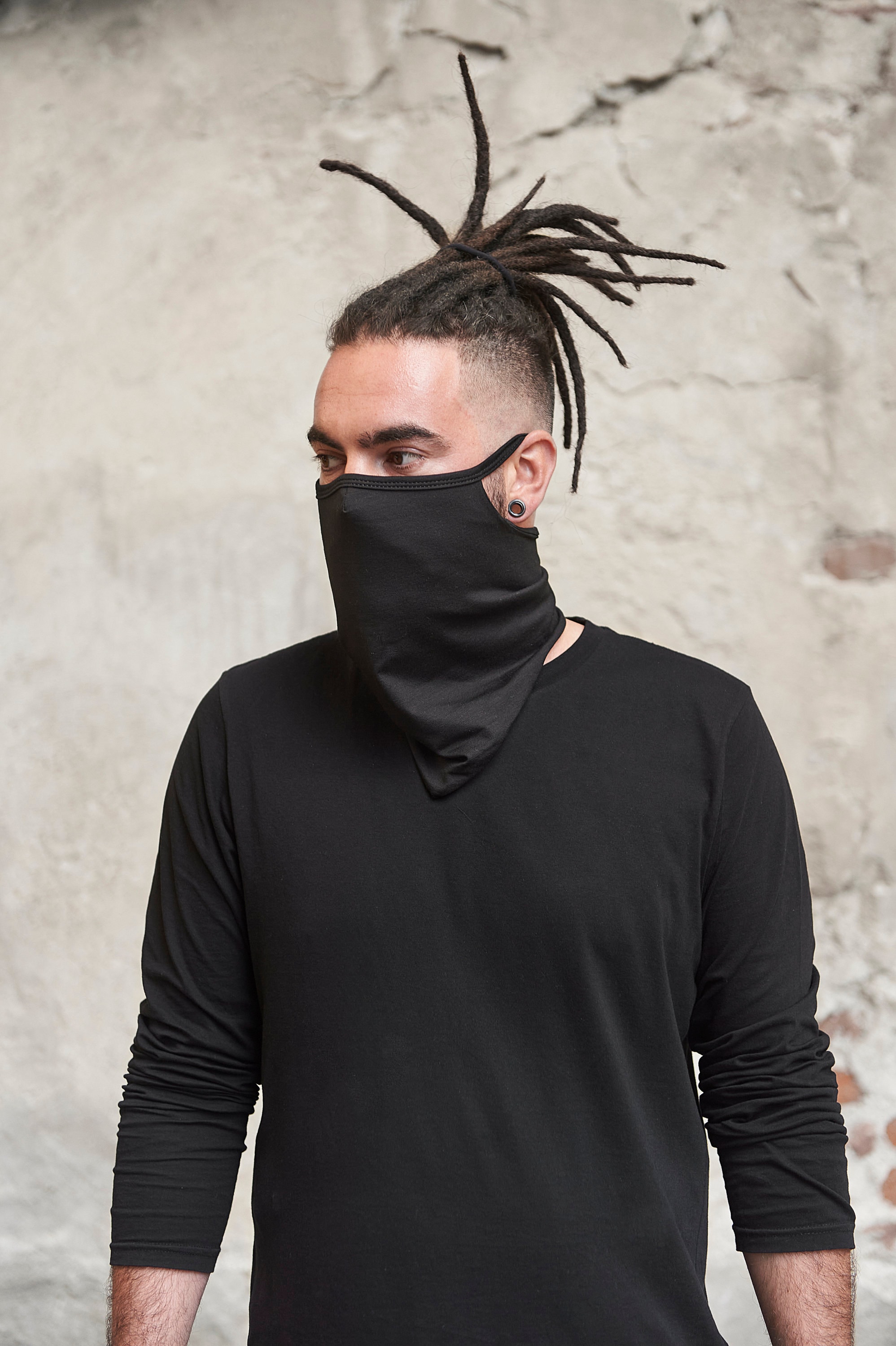 Neck Gaiter for Men Scarf Face Mask Black Balaclava Men | Etsy