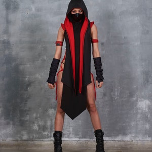 Halloween Ninja Latex Face Mask, Cosplay Costume - Etsy