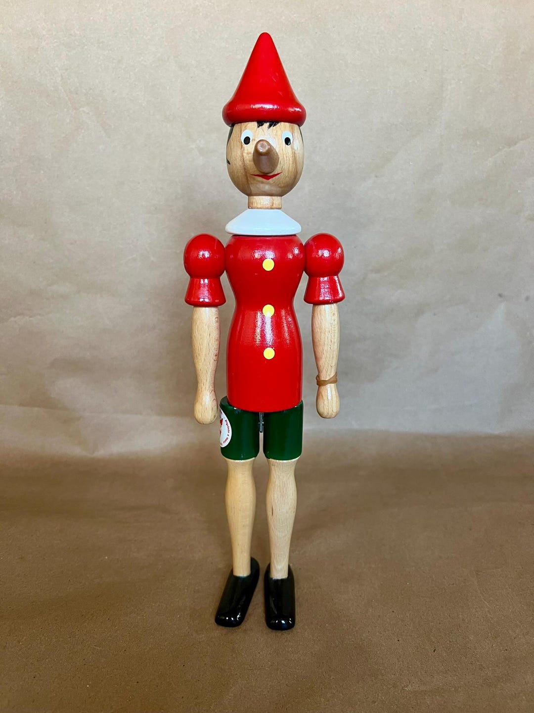 Vintage Pinocchio- Wooden, Jointed, Hand Painted-italy - Etsy