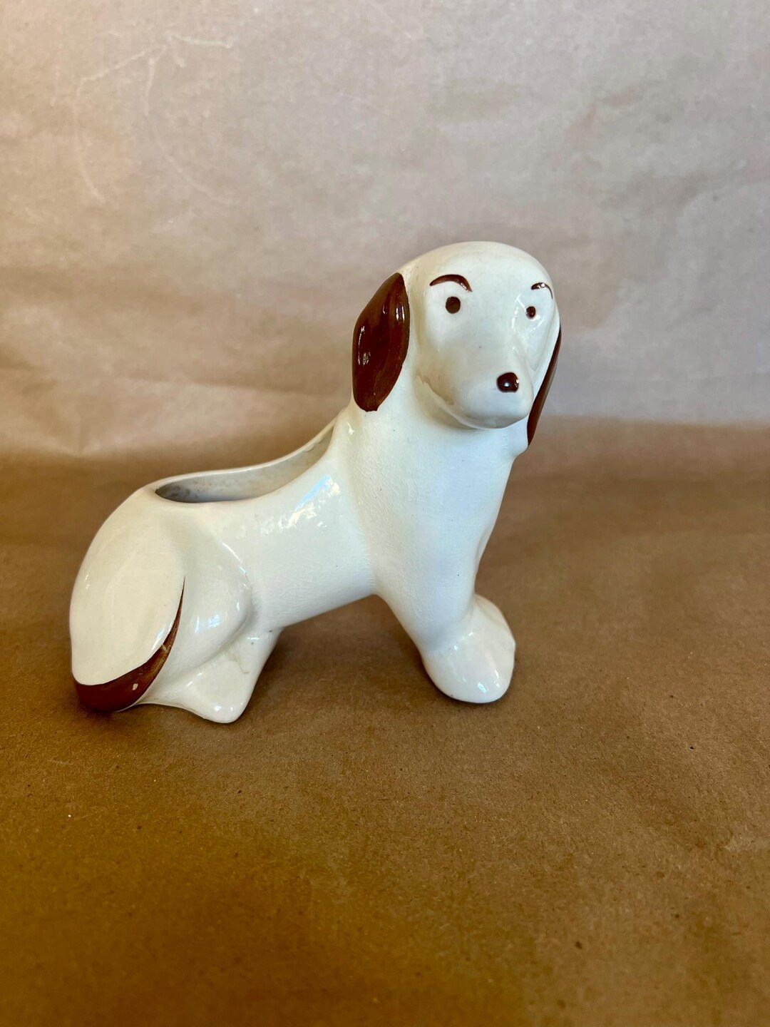 Vintage Mccoy Pottery Hound Dog Planter - Etsy