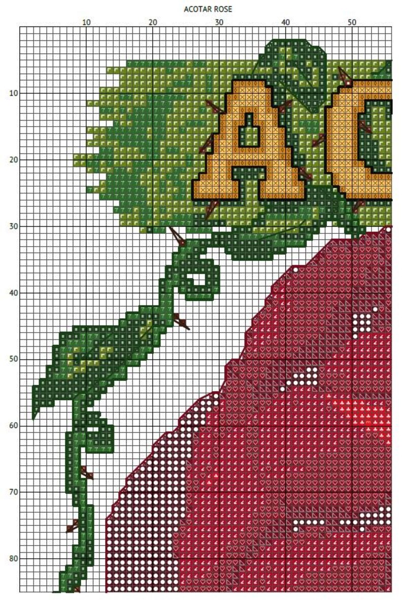 ACOTAR Counted Cross Stitch Pattern - Etsy