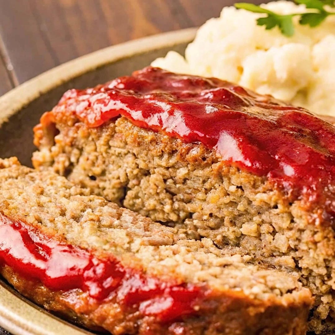 Vegan Meatloaf Recipe With Ketchup Glaze, Award Winning, Digital ...