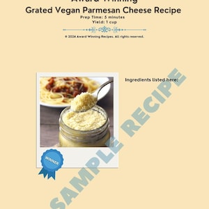 Vegan Parmesan Cheese Recipe, Easy Dairy-free Grated Topping, Gluten ...