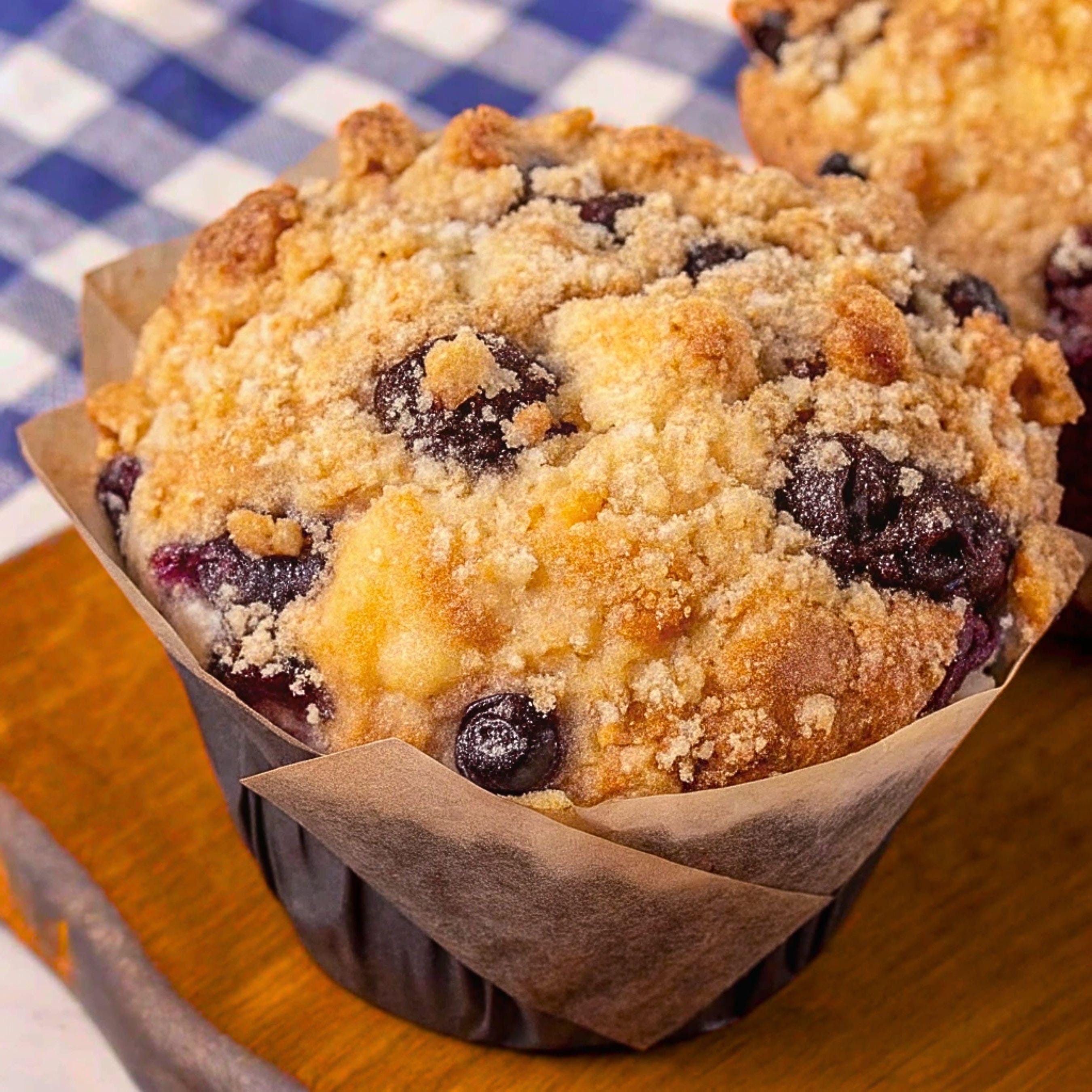 Vegan Jumbo Blueberry Muffins, Award Winning Recipe, Instant Download ...