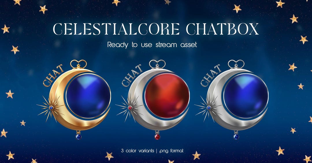 Stream Chatbox | Twitch Chat Overlay | Chat Box Gold | Celestialcore ...