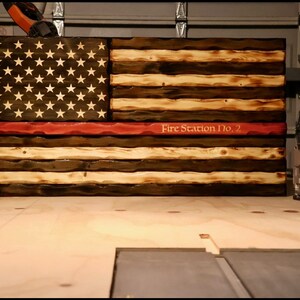 Handmade Rustic Wooden American Flags - Etsy