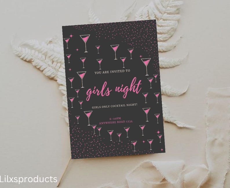 Girls Night Invitation - Etsy