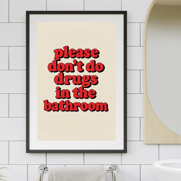 Dont Do Drugs Poster - Etsy