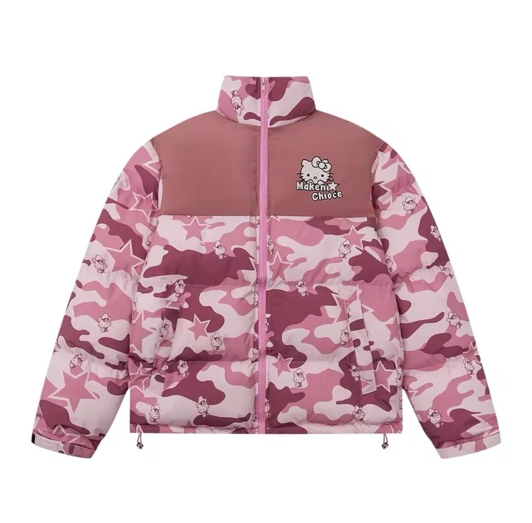 Hello Kitty Puffer Coat - Etsy