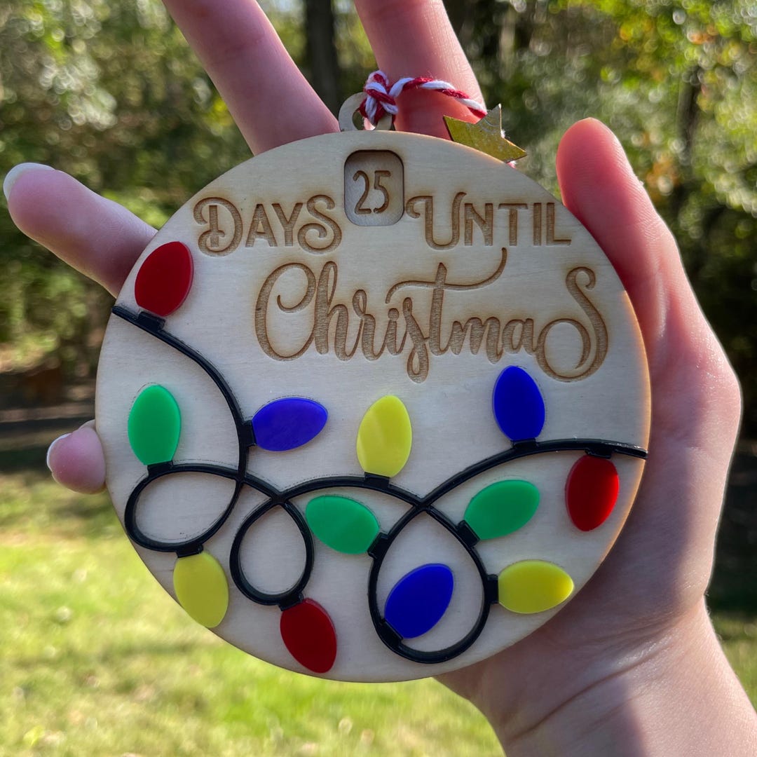 Christmas Countdown Ornament | Advent Calendar Ornament | Christmas ...