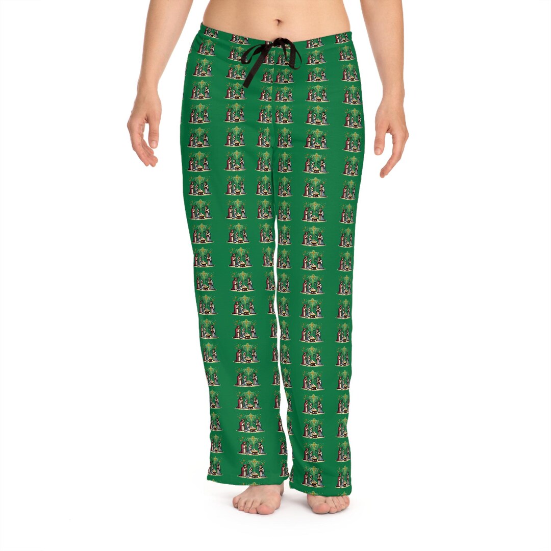 Christian Christmas Nativity Women's Pajama Pants, Pjs, Holiday ...