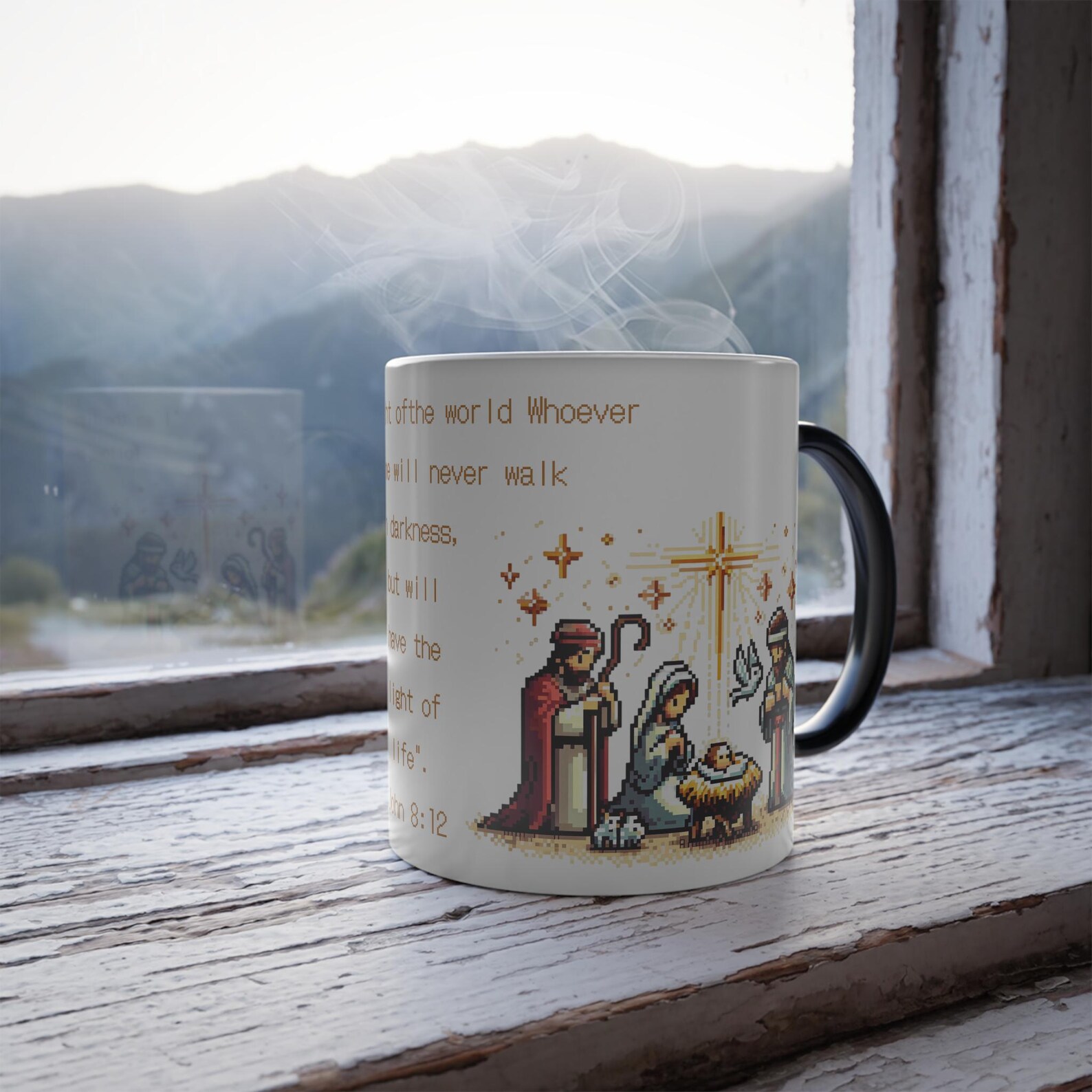 Light of the World Color Morphing Mug, Christmas Gift Idea, Nativity ...
