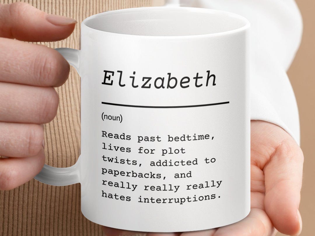 Personalized Mug With Definition and Traits for Book Lovers, Custom ...