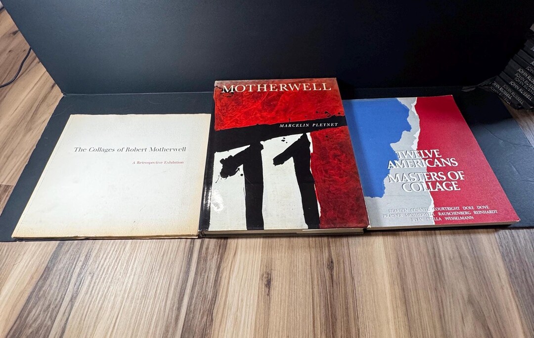Robert Motherwell Art Book Collection Set of 3. Master Collage Artist ...