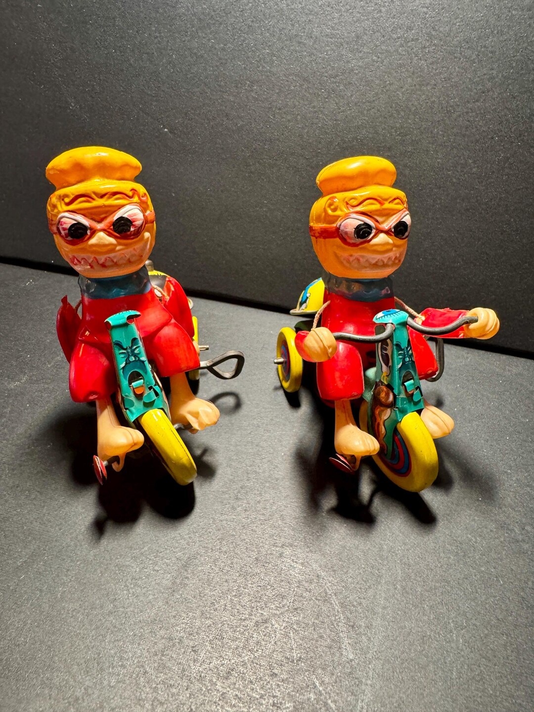 RARE Marx Nutty Mads Monster Tricycle Wind up Toy 1964, Set of 2 ...