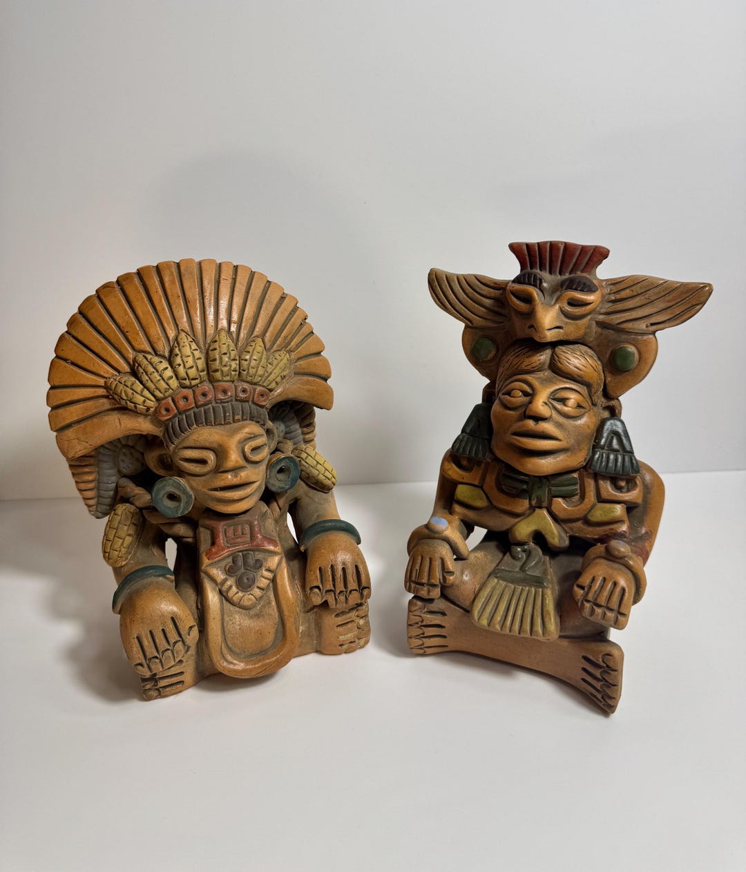 Mayan Terracotta Statues, Tohil Tojil Toltec Warrior, Aztec Warrior ...