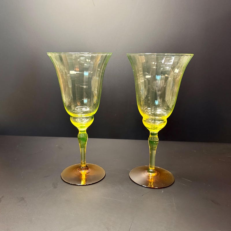 Rare Vaseline Glass - Etsy