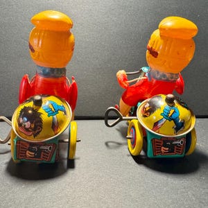 RARE Marx Nutty Mads Monster Tricycle Wind up Toy 1964, Set of 2 ...