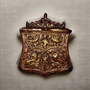 Ottoman Empire Gun Powder Flask, Antique Brass, Ancient Artillery ...