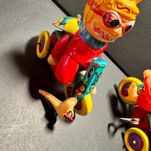 RARE Marx Nutty Mads Monster Tricycle Wind up Toy 1964, Set of 2 ...