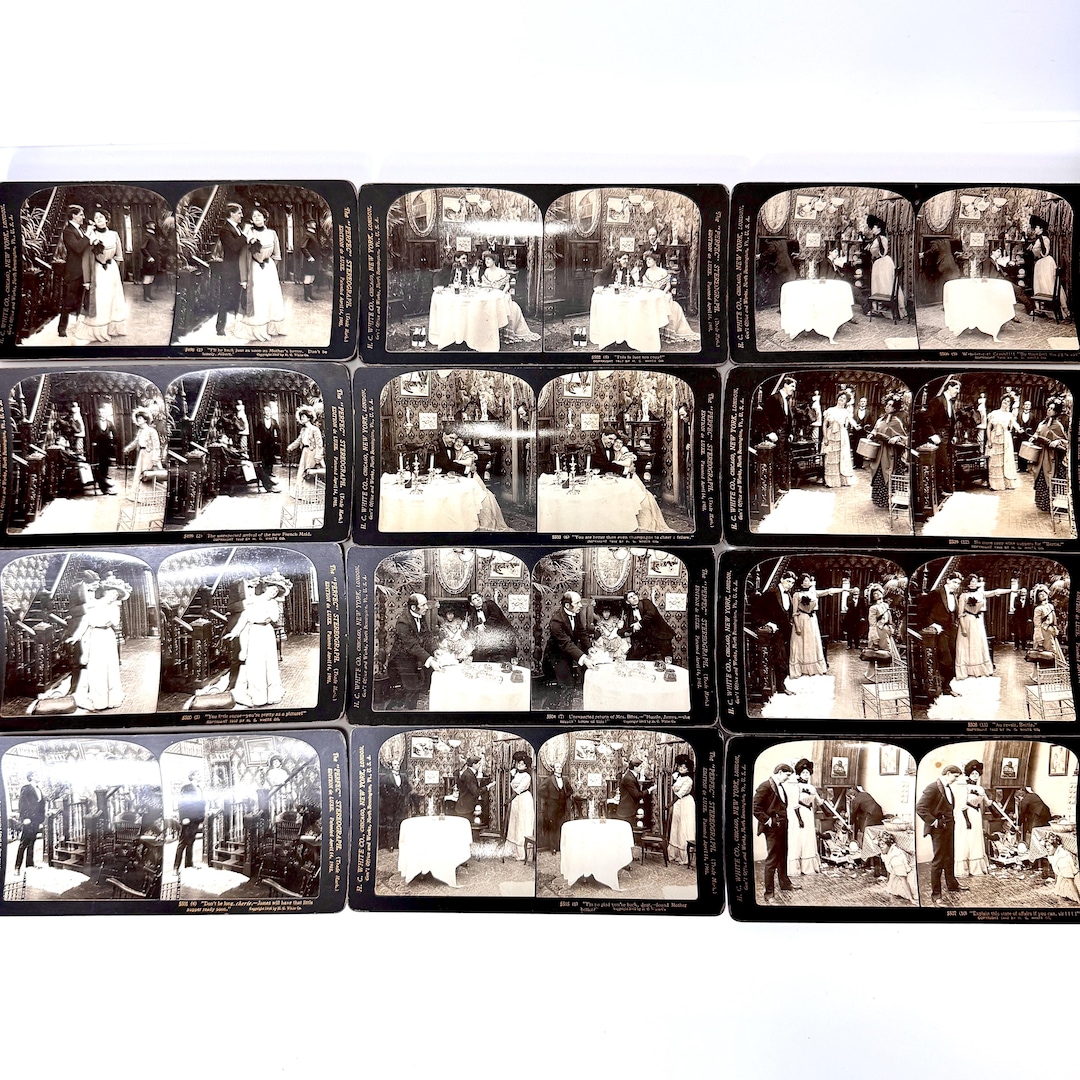 H.C. White French Maid Risqué Story Stereoview Set, Antique 1904 - Etsy