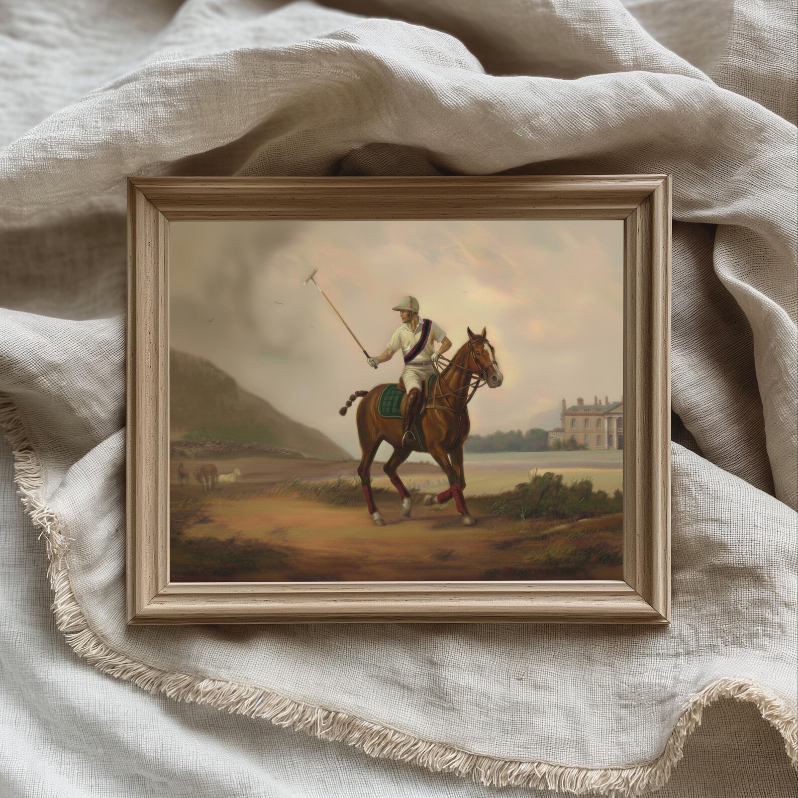 Polo Play Wall Art, Ralph Lauren Inspired Christmas Print, Vintage ...
