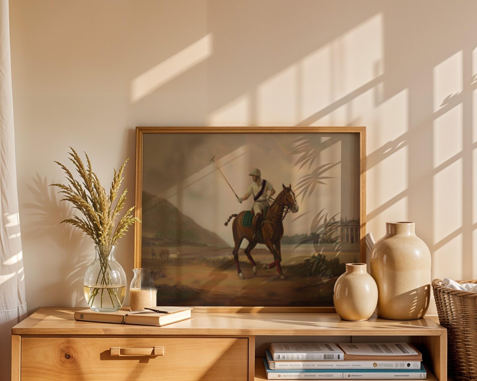 Polo Play Wall Art, Ralph Lauren Inspired Christmas Print, Vintage ...
