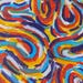 Colorful Abstract Swirl Drawing – Vibrant Original Flowing Lines Wall ...
