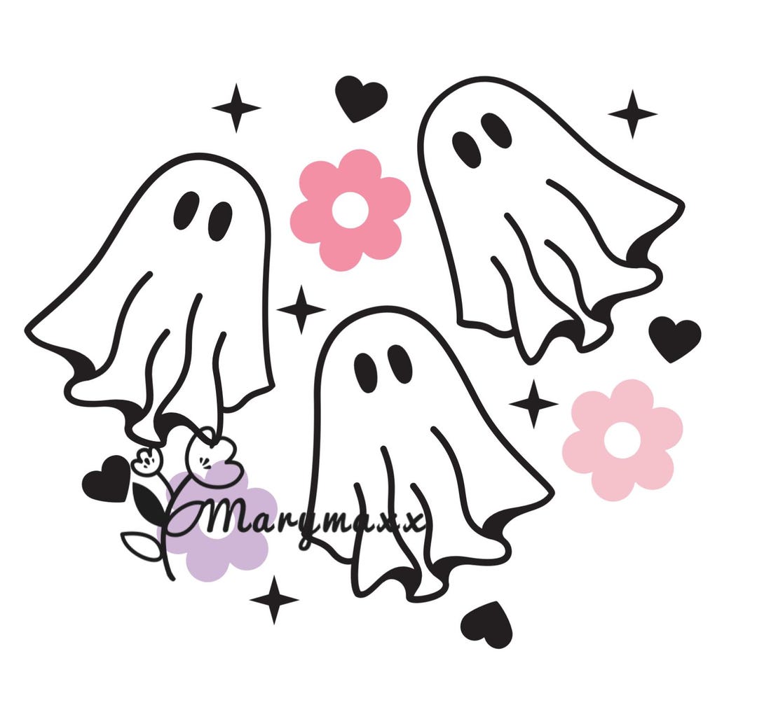 Cute Halloween Ghost Image Svg Png - Etsy