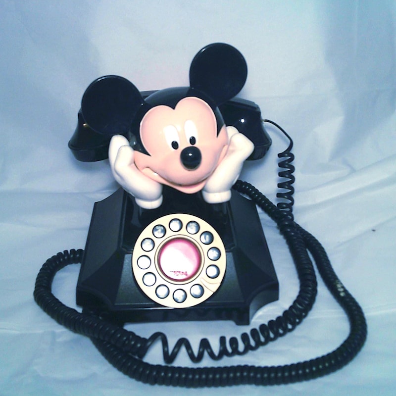 Mickey Mouse Telephone - Etsy